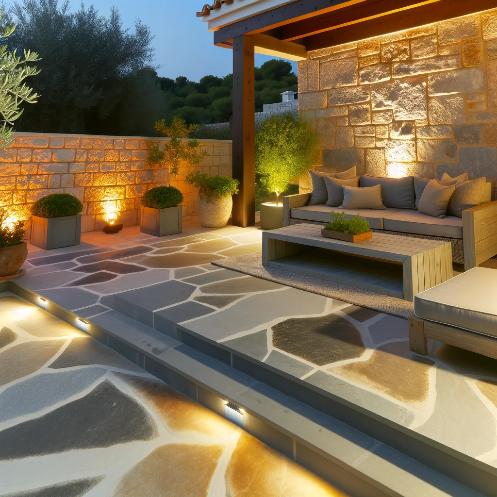Créer une terrasse en pierre naturelle en 4 étapes